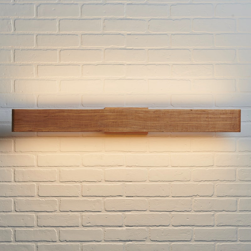 Linear Wood Sconce Light - Etsy