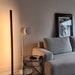 Alpine Modern Standing Floor Lamp Wood LED Floor Lamp Minimalist Floor ...