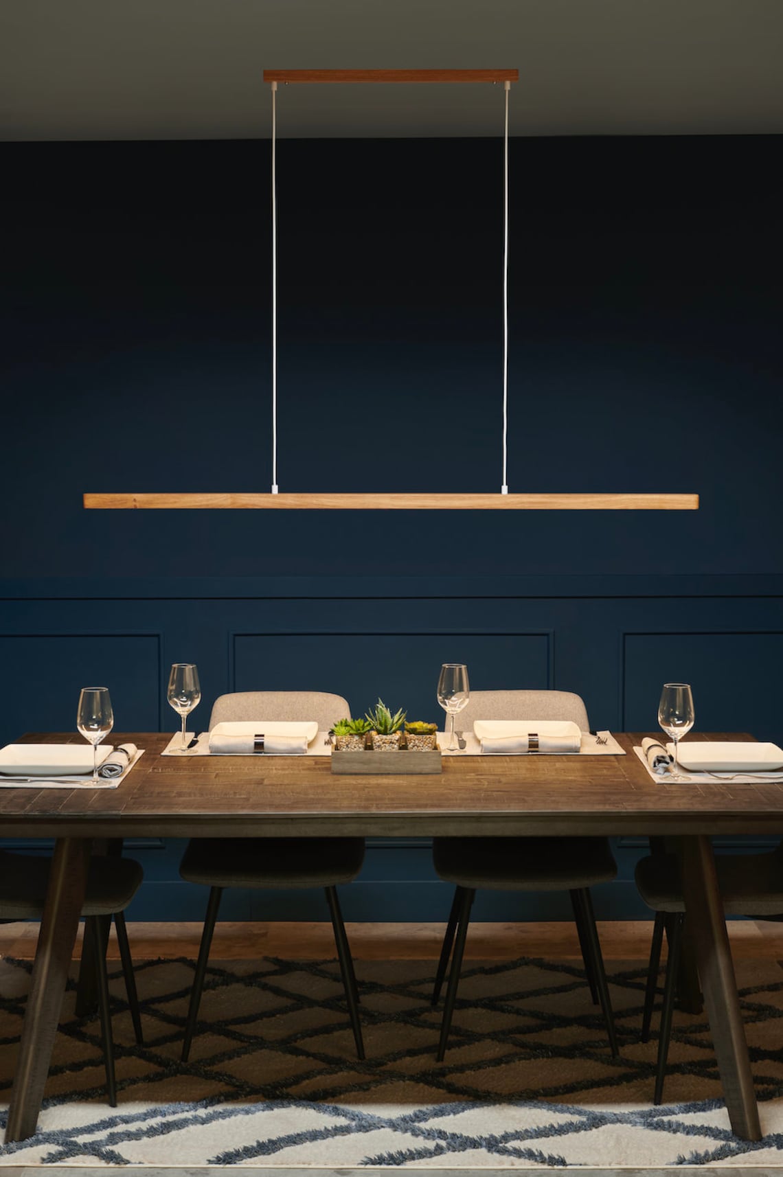 Kärv | MCM Pendant Lighting | Oval Linear Light | Suspension Chandelier ...