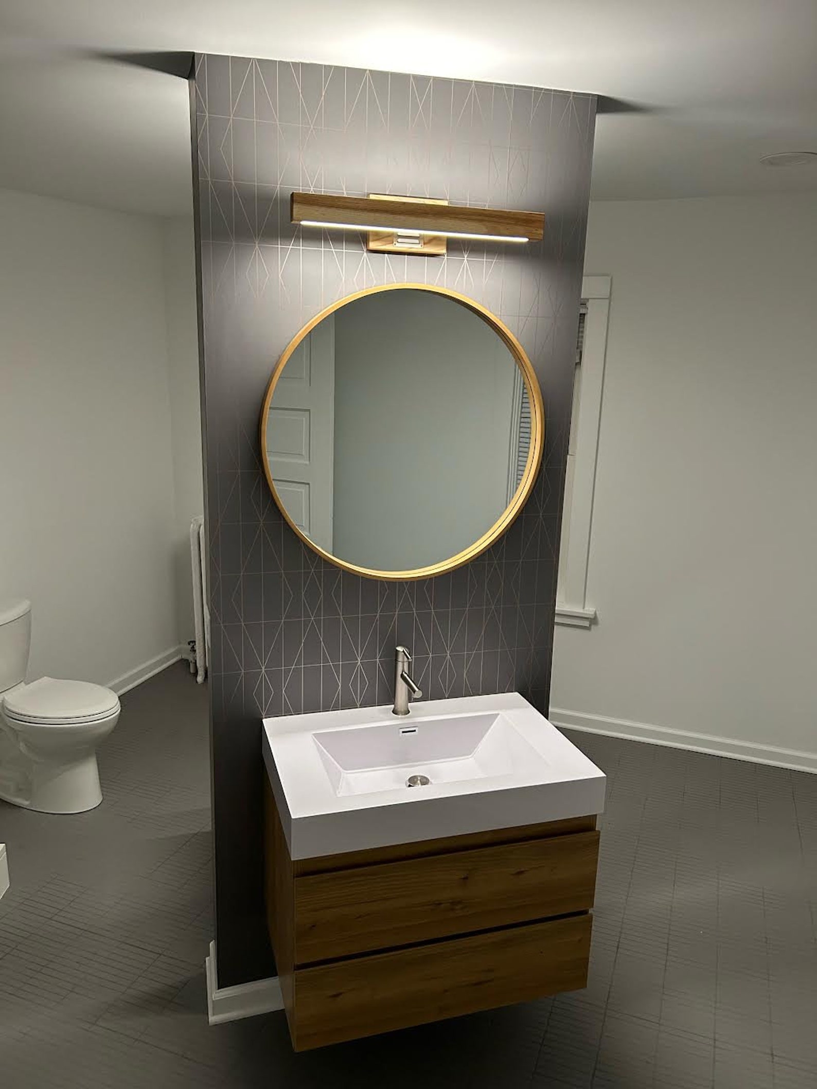 Tio Linear Vanity | Modern Bathroom Lamp | Wood Beam | Scandi Lighting ...