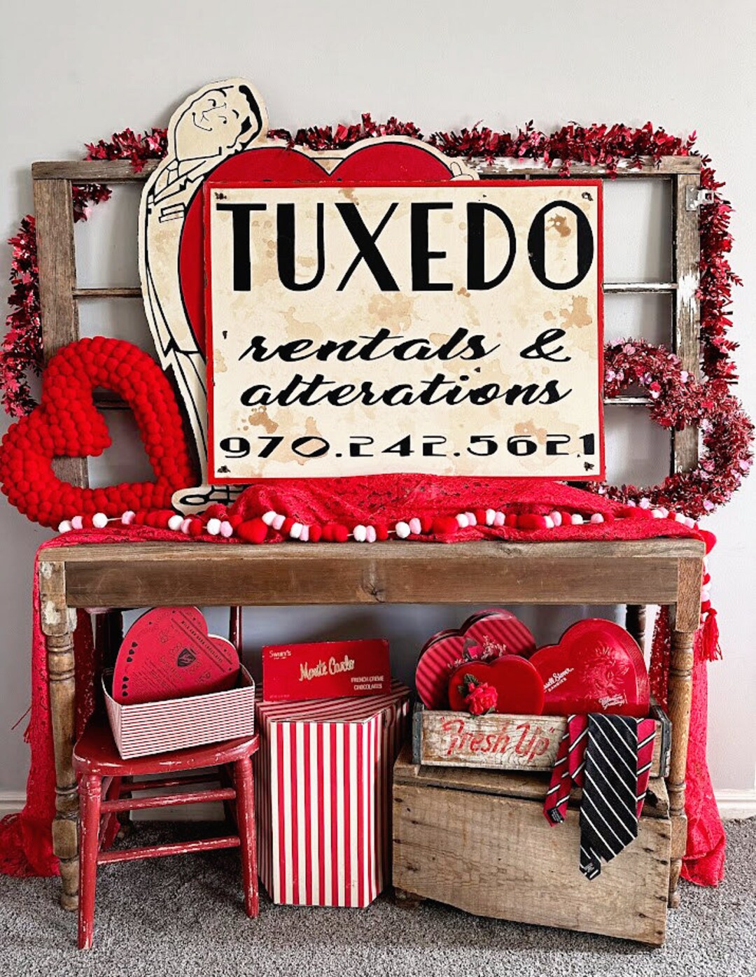 Tuxedos Vintage-inspired Wood Sign HAND PAINTED ORIGINAL - Etsy