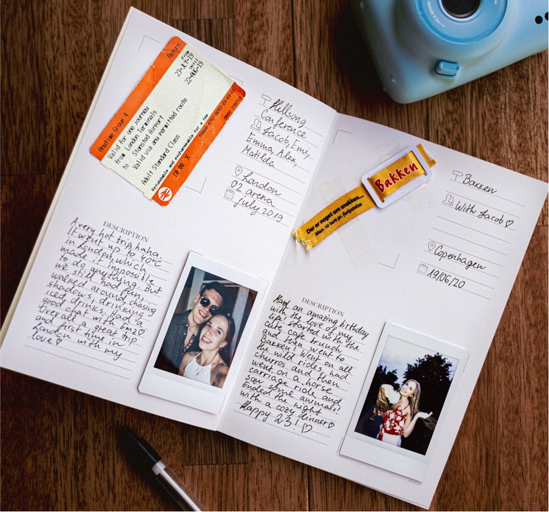 MEMORY Book for All Your Adventures /anniversary Gift/gift for Travel ...