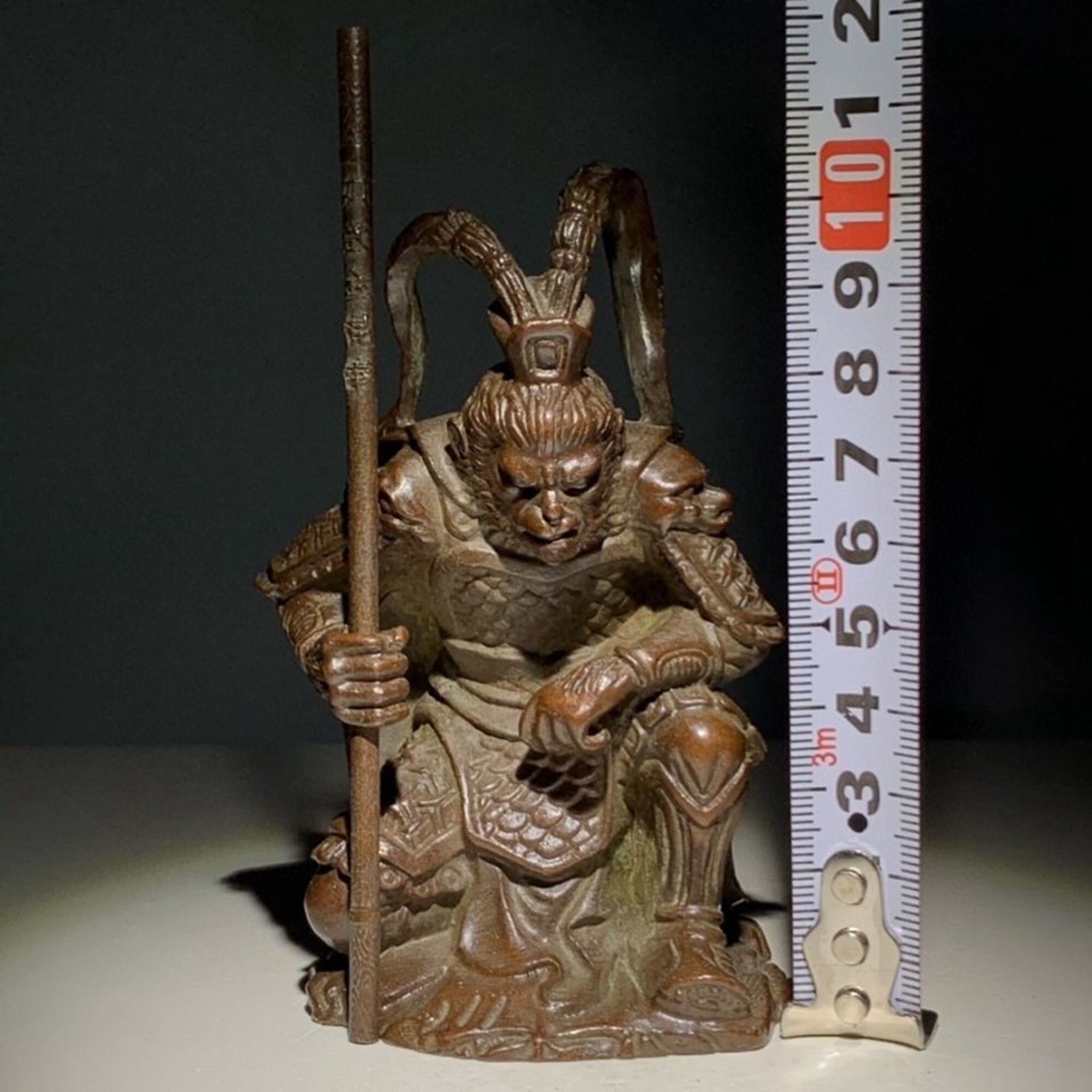 Antique Brass Monkey King Statue Home Decor - Etsy