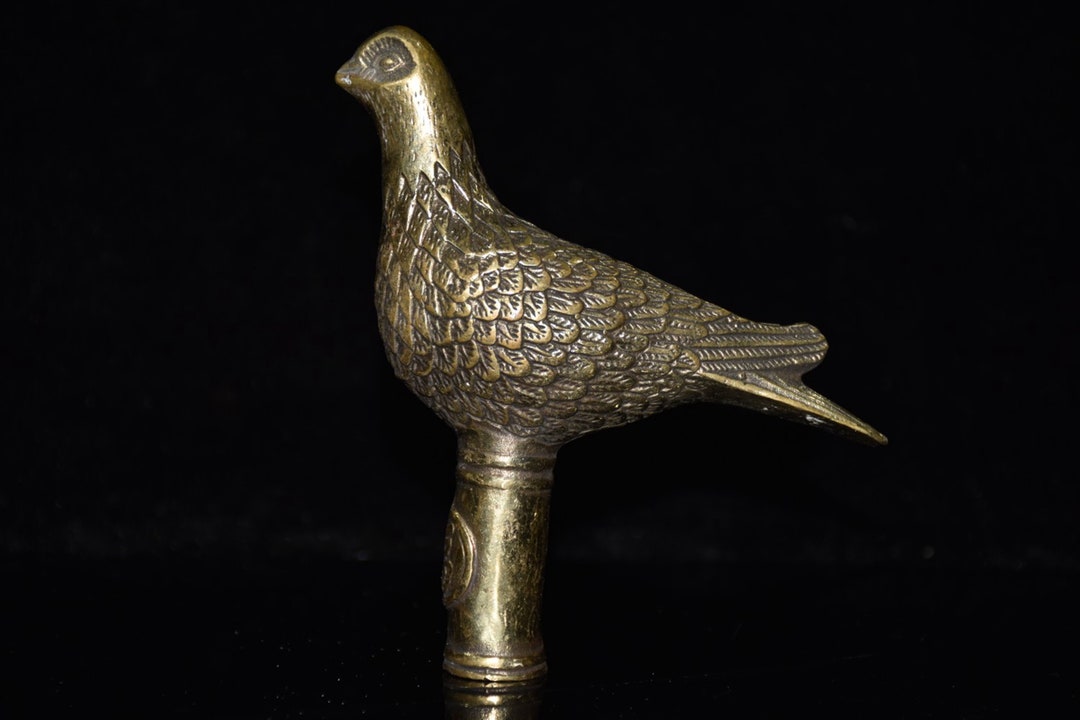 Brass Hand-carved Bird Cane Head, a Gift for the Elderly - Etsy