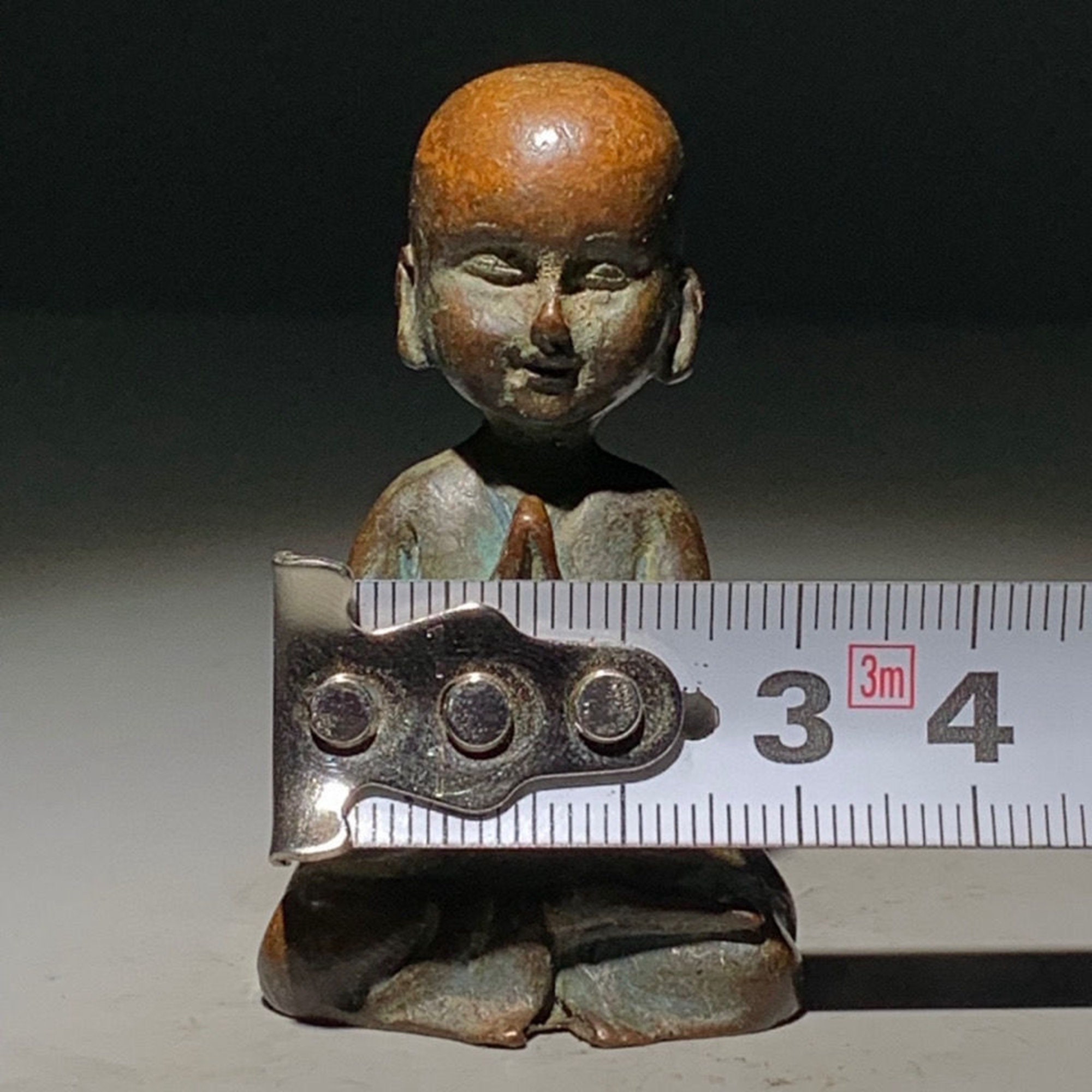 Antique Brass Little Monk Statue Home Decor - Etsy