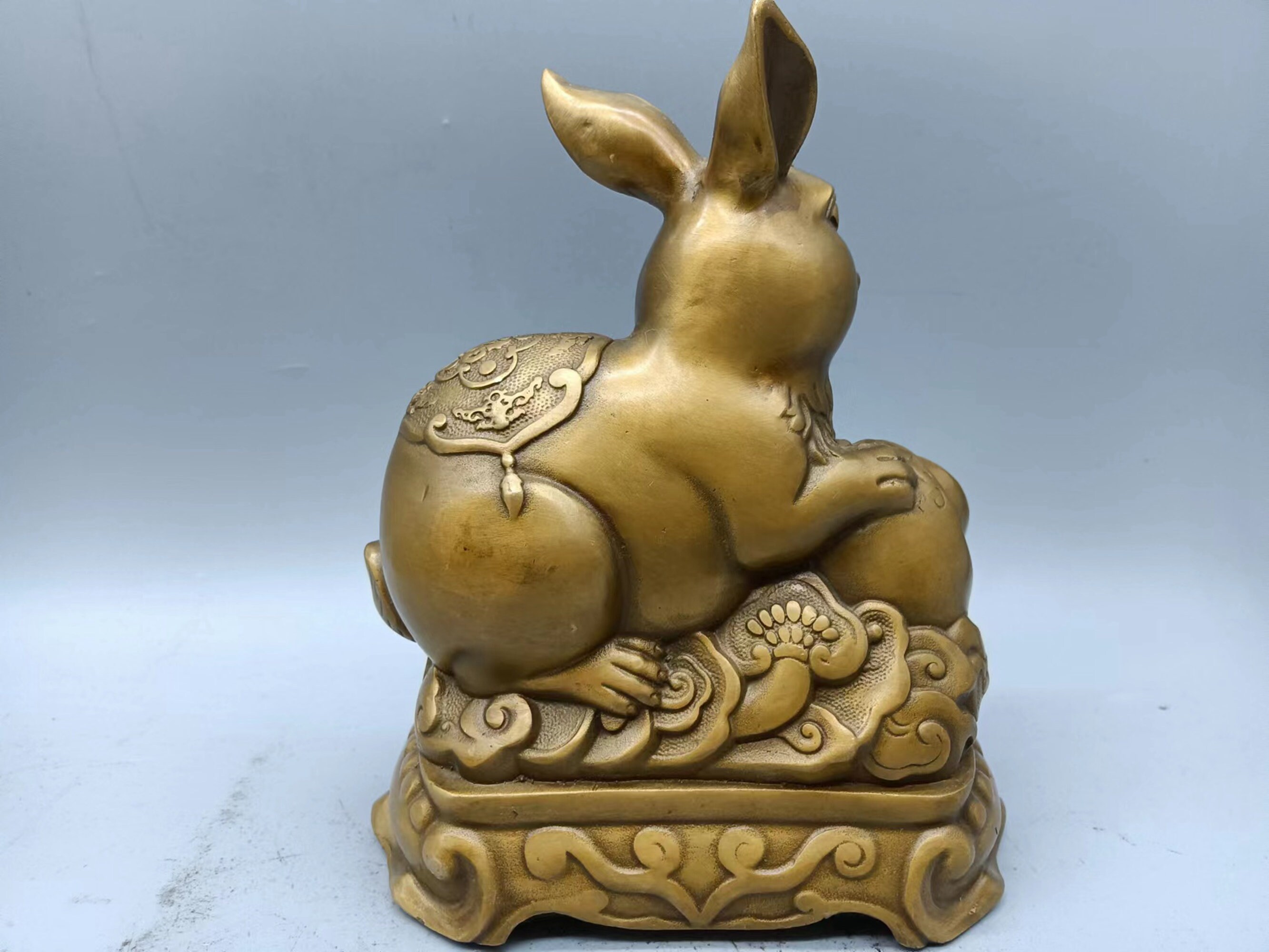 Antique Brass Carved Rabbit Statue, Home Decor - Etsy
