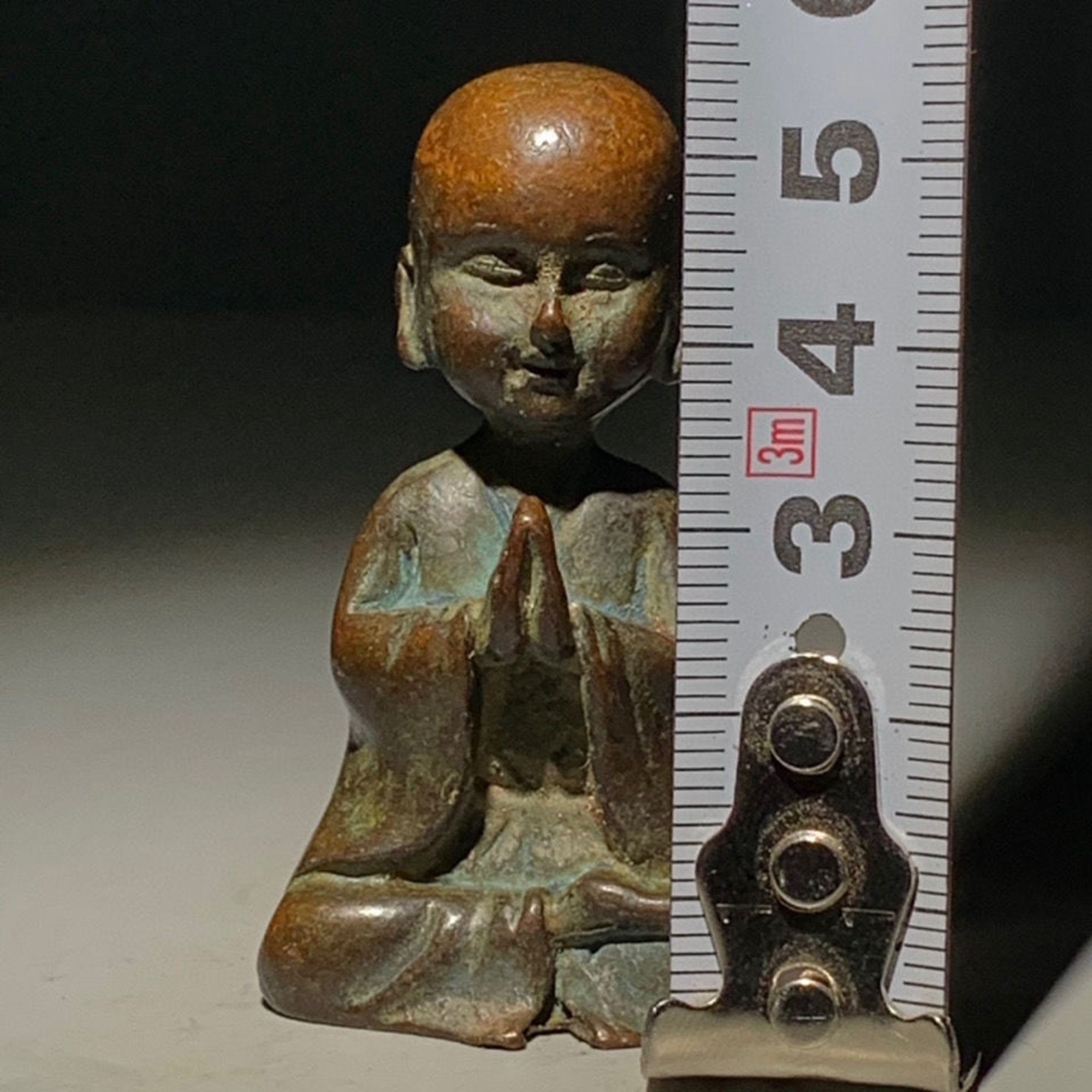 Antique Brass Little Monk Statue Home Decor - Etsy