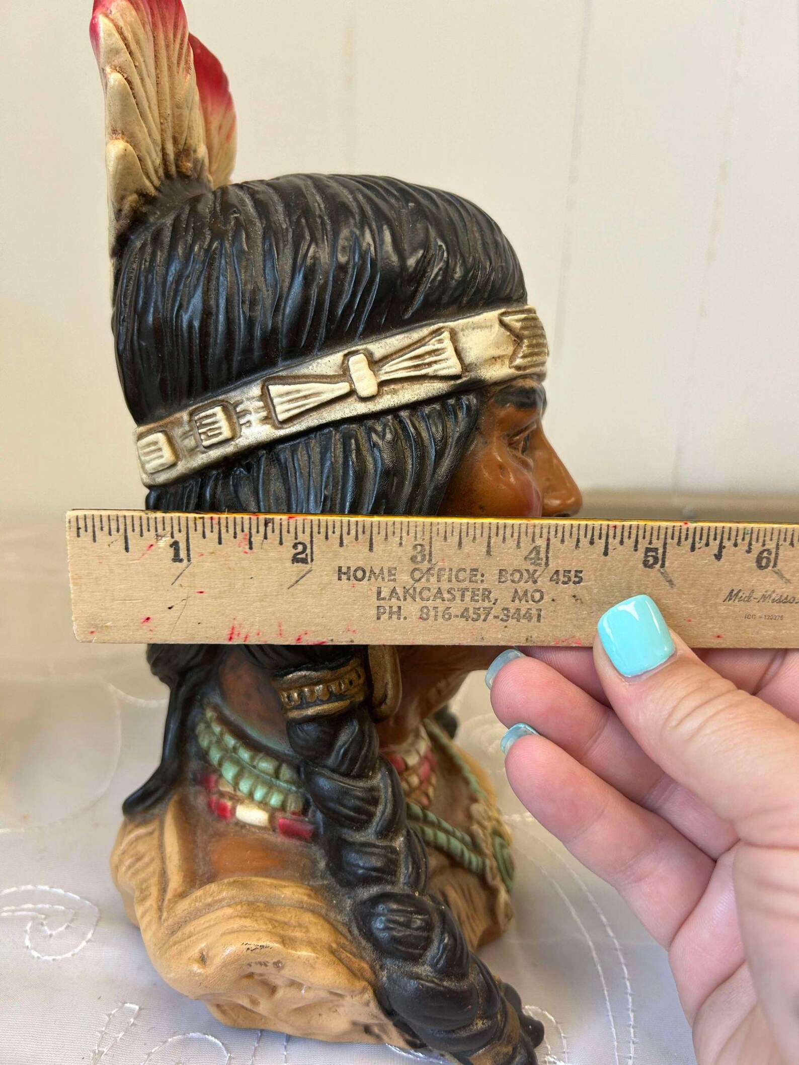 Indian Bust by Univseral Statuary Corp in 1974 Numbered 605 - Etsy