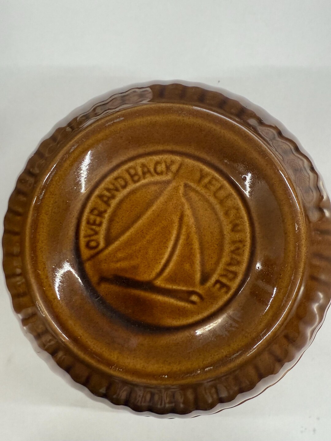 Over and Back/yellow Ware Bowl - Etsy