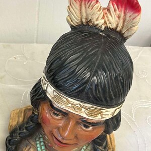 Indian Bust by Univseral Statuary Corp in 1974 Numbered 605 - Etsy