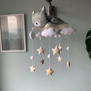 Custom Kitten Baby Mobile, Cat Crib Mobile, Custom Pet Mobile, Kitten ...