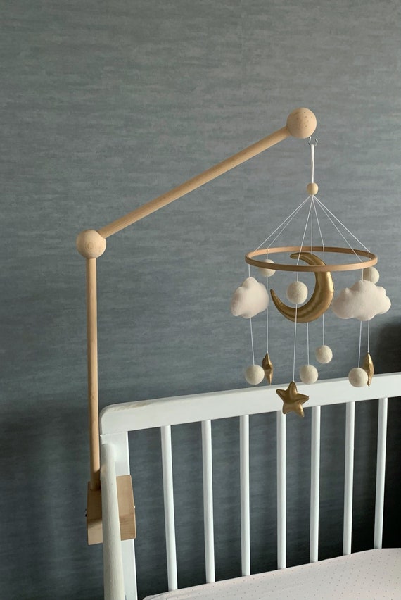 Baby Mobile Arm / Holder Wooden Baby Mobile Stand Crib Baby | Etsy ...