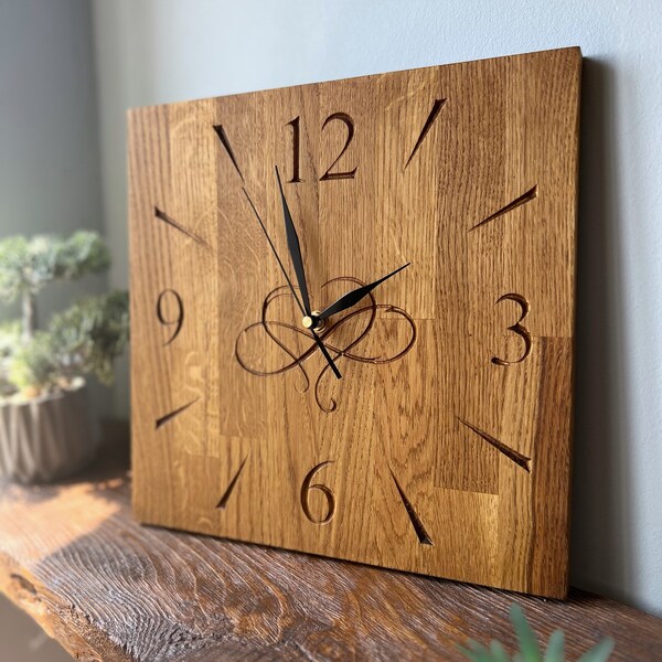 Square Wall Clock - Etsy