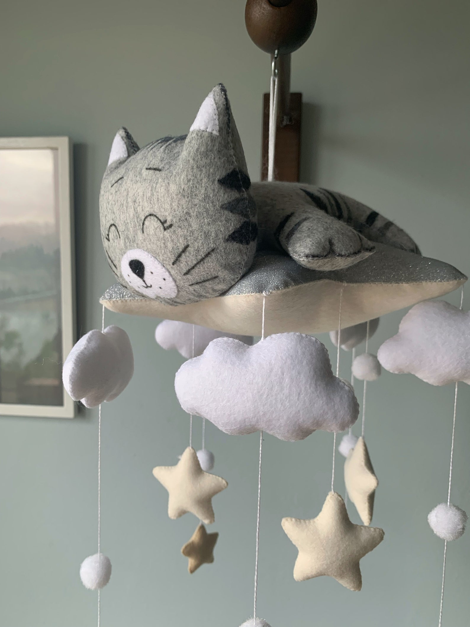 Custom Kitten Baby Mobile, Cat Crib Mobile, Custom Pet Mobile, Kitten ...