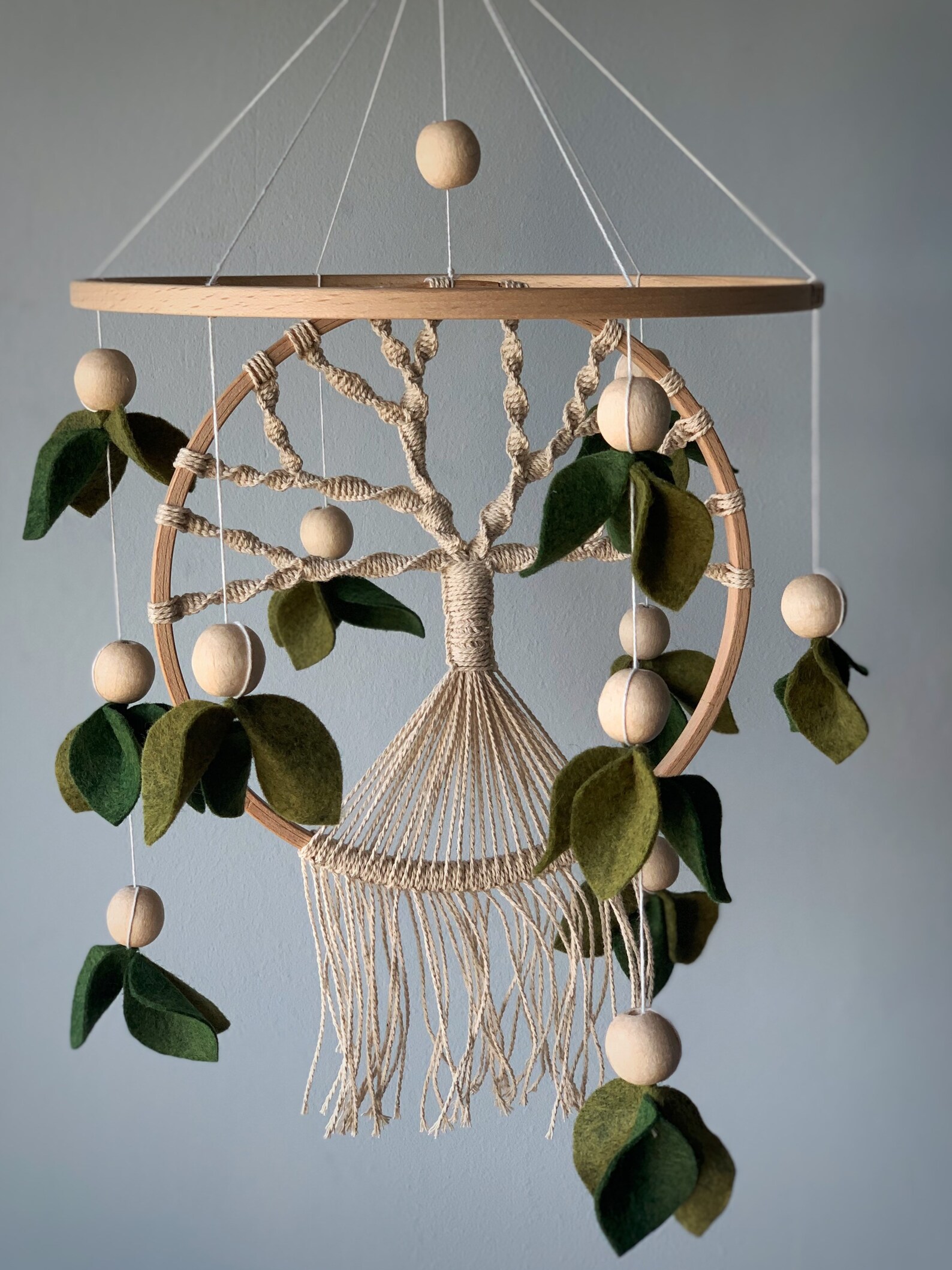 Baby Mobile Tree Baby Mobile Forest and Leafs baby Crib - Etsy