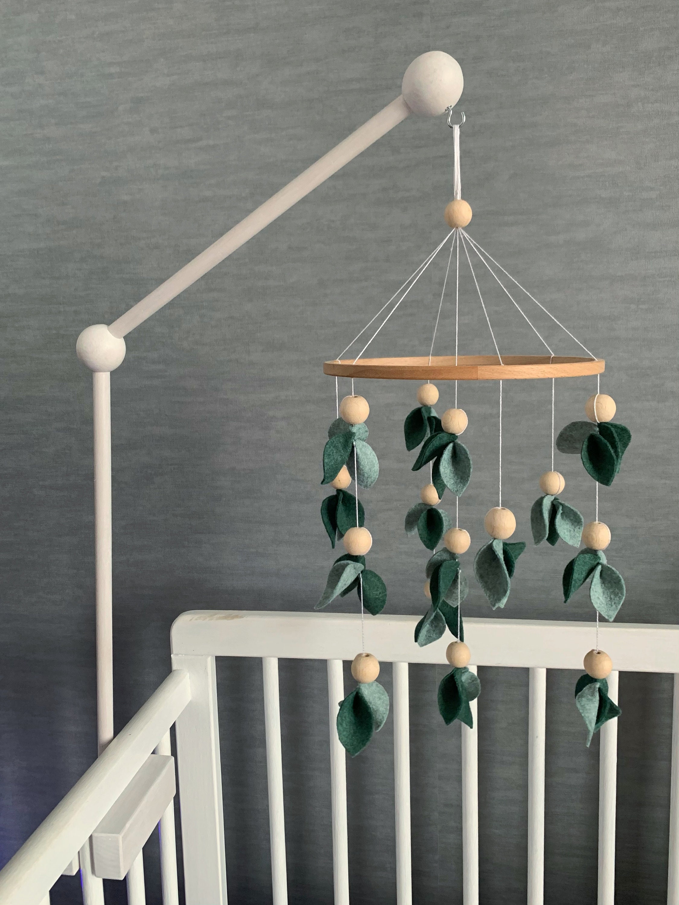 Baby Mobile Arm / Holder Wooden Baby Mobile Stand Crib Baby | Etsy ...