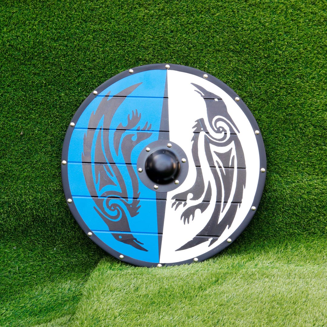 Medieval Viking Shield Authentic Battle Crow of the Raven Viking Shield ...