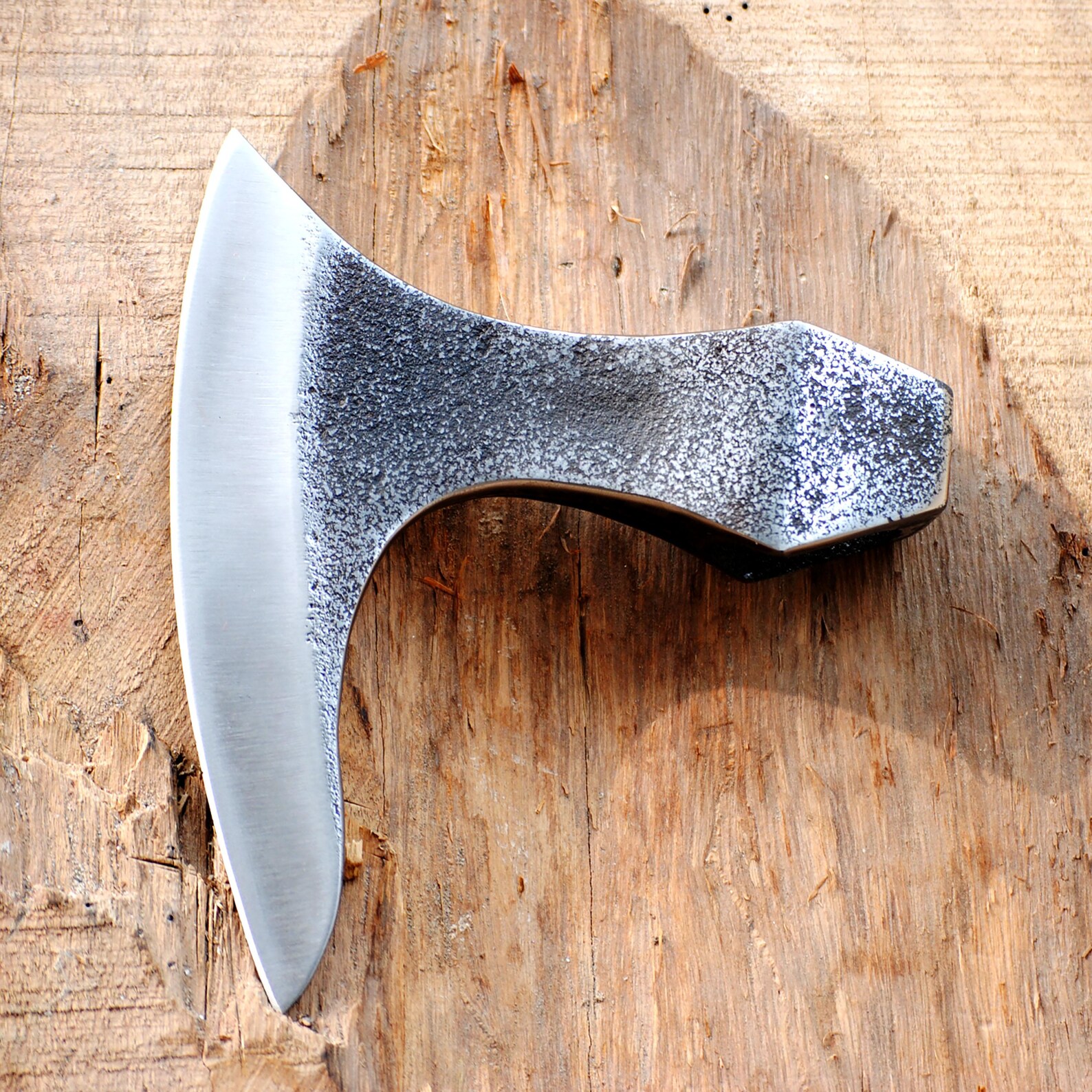 Hand Forged Ragnar Axe Head, Carbon Steel Viking Bearded Camp Axe Head ...