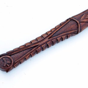 Handmade Carved Axe Handle: Viking Style Ash Wood - Etsy