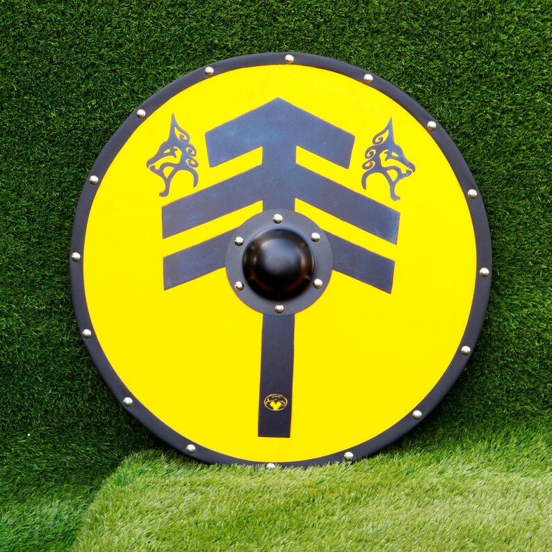 Medieval Viking Shield Wolf Authentic Battle Worn Viking Shield | Norse ...