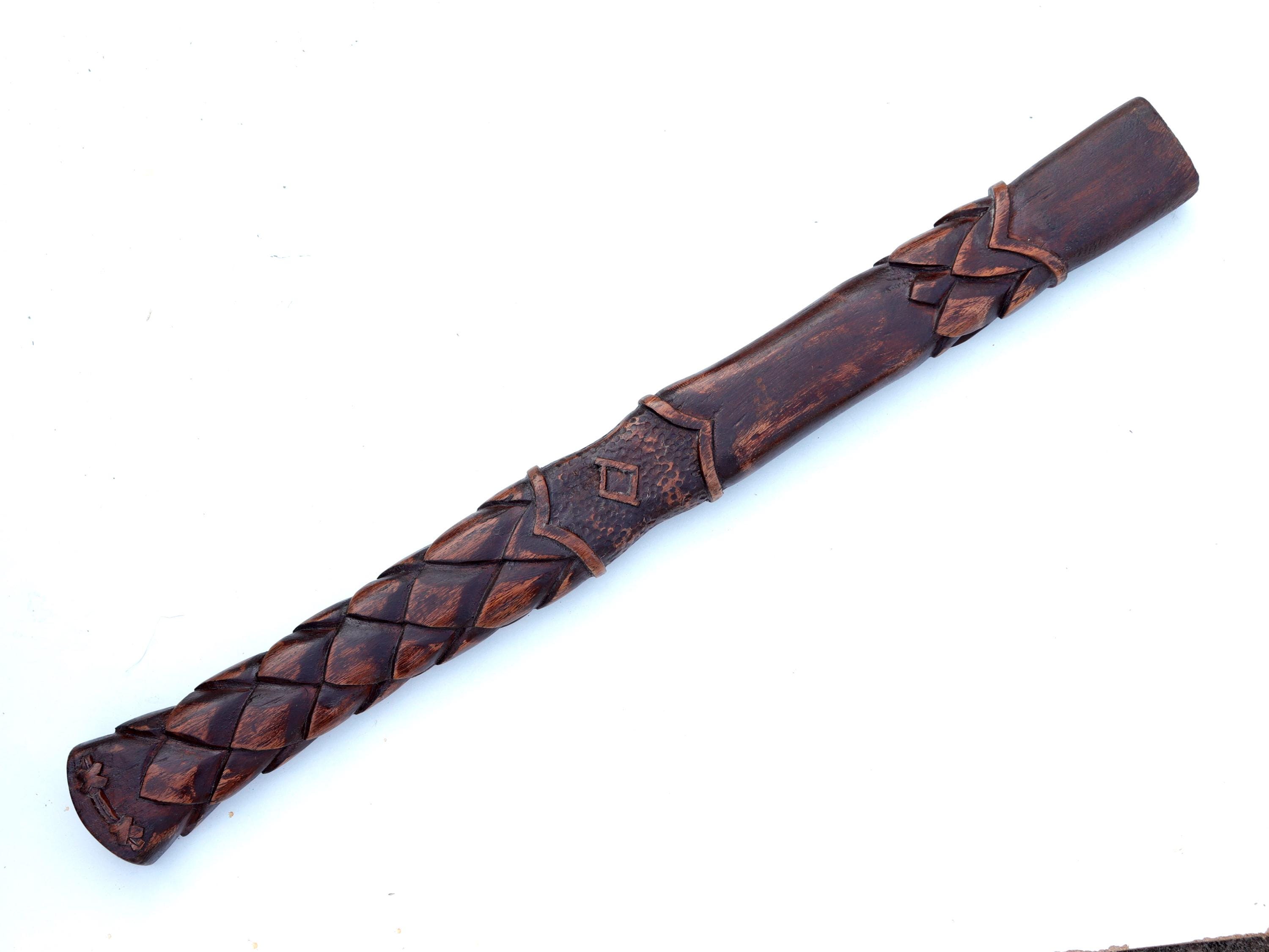 Handmade Carved Axe Handle: Viking Style Ash Wood, Animal Head - Etsy