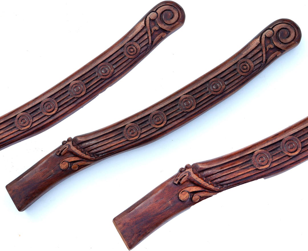 Handmade Carved Ash Wood Axe Handle: Viking Animal Head - Etsy