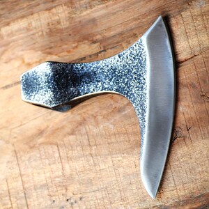 Hand Forged Ragnar Axe Head, Carbon Steel Viking Bearded Camp Axe Head ...