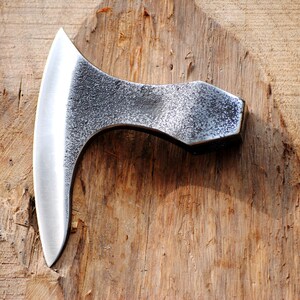 Hand Forged Ragnar Axe Head, Carbon Steel Viking Bearded Camp Axe Head ...