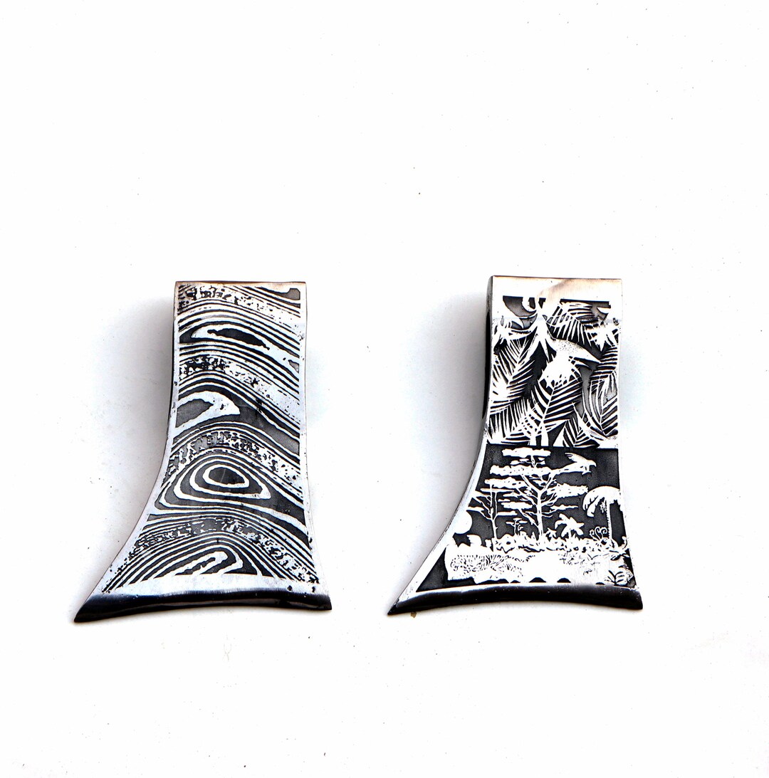 Hand Forged Viking Medieval Etching, Head Viking Bearded Camp Axe Head ...