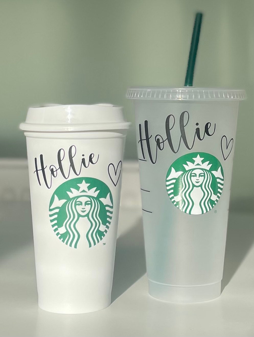 Matching Starbucks Hot and Cold Cup, Reusable Coffee Cup Set, Matching ...