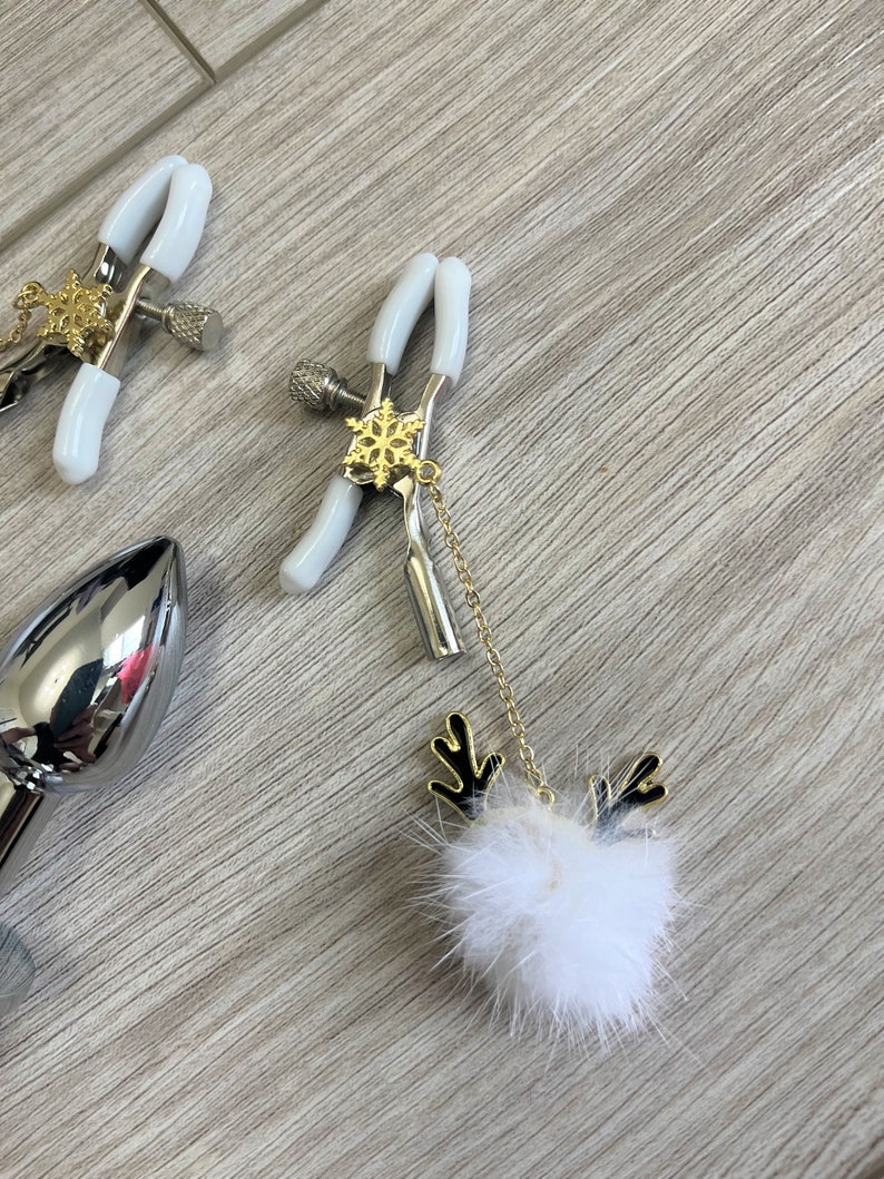 1 Set Nipple Clamps With Metal Butt Plug for Female Sex Toy - Etsy