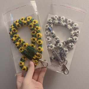 Handmade Flower Lanyard | Flower Lanyard | Cotton Lanyard | Work ...