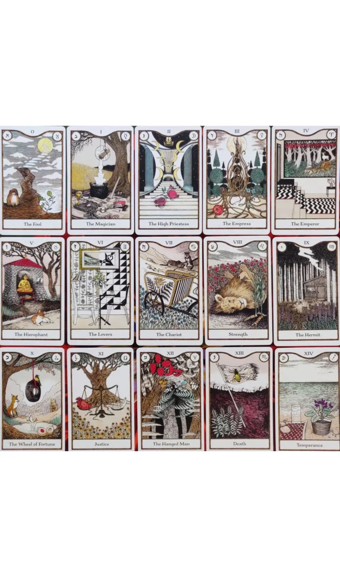 Elemental Power Tarot Deck and Guidebook - Etsy UK