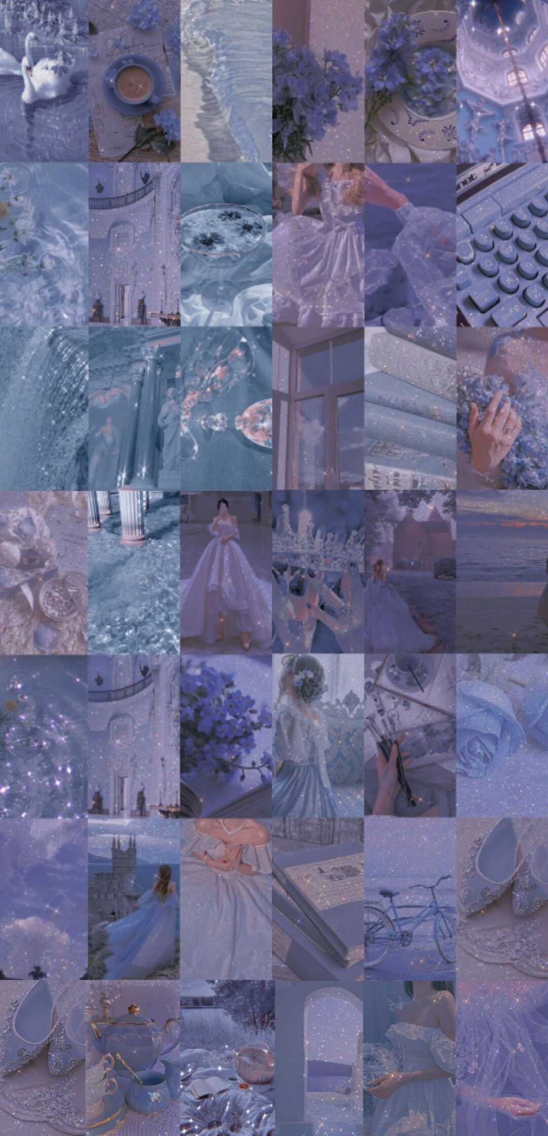 Royalty-core Cerulean Photo Collage 50 Pcs - Etsy