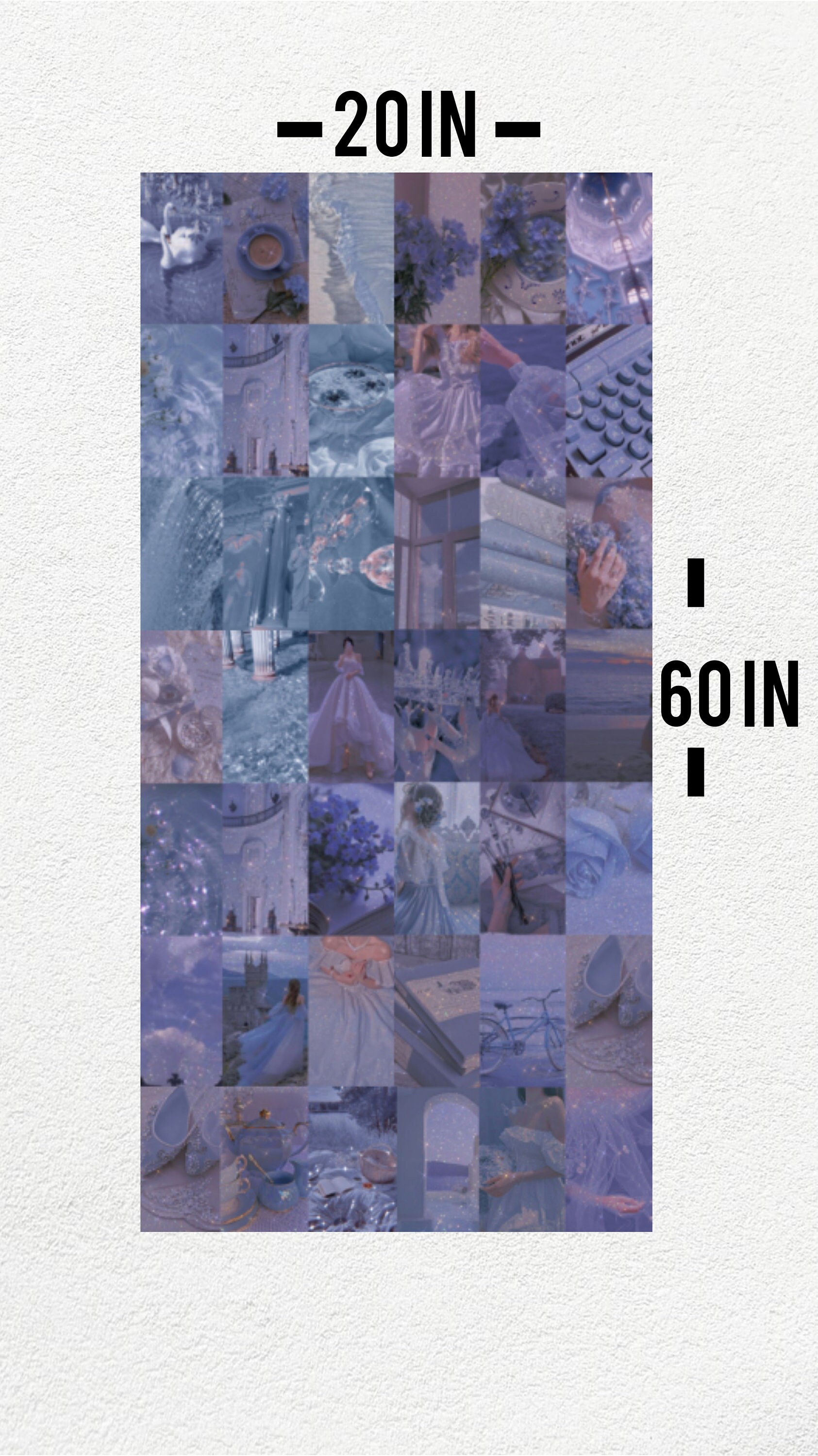 Royalty-core Cerulean Photo Collage 50 Pcs - Etsy