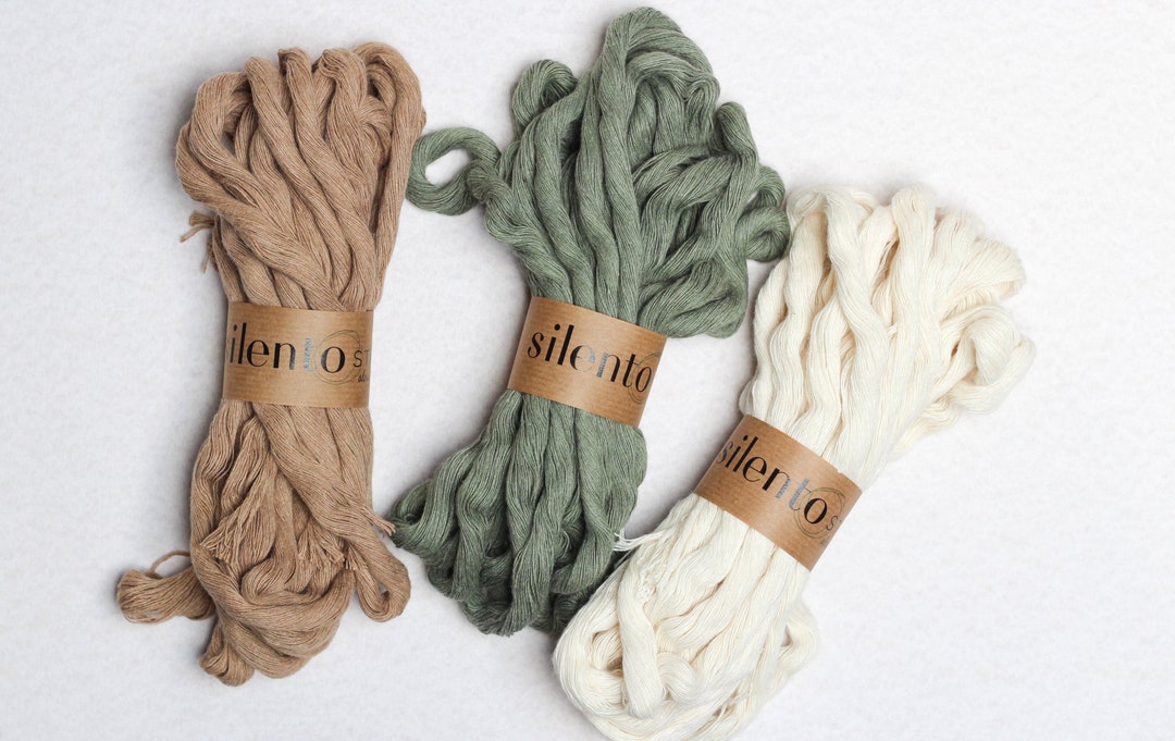 Macrame Cotton Cord 9mm, Soft Rope Pack 3x7m, Custom Color Bundle ...