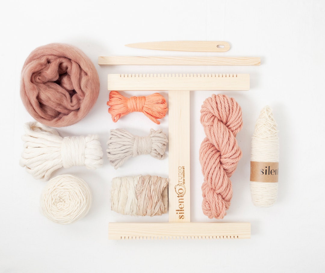 Beginners Weaving Kit, Complete Loom Kit, Frame Loom, Fibers and ...