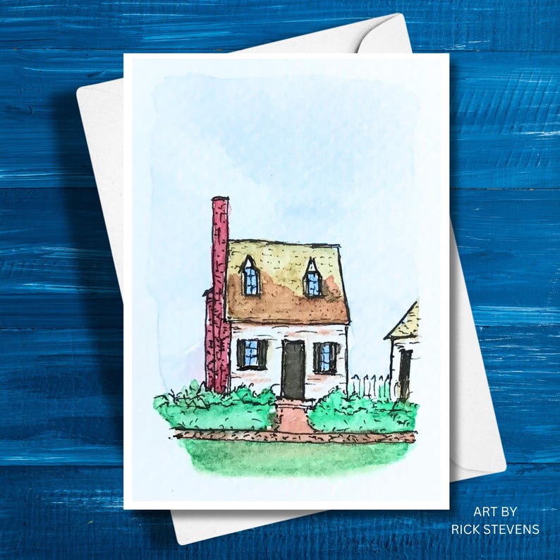 Williamsburg Colonial Home Blank Note Cards With Envelopes, Colonial ...