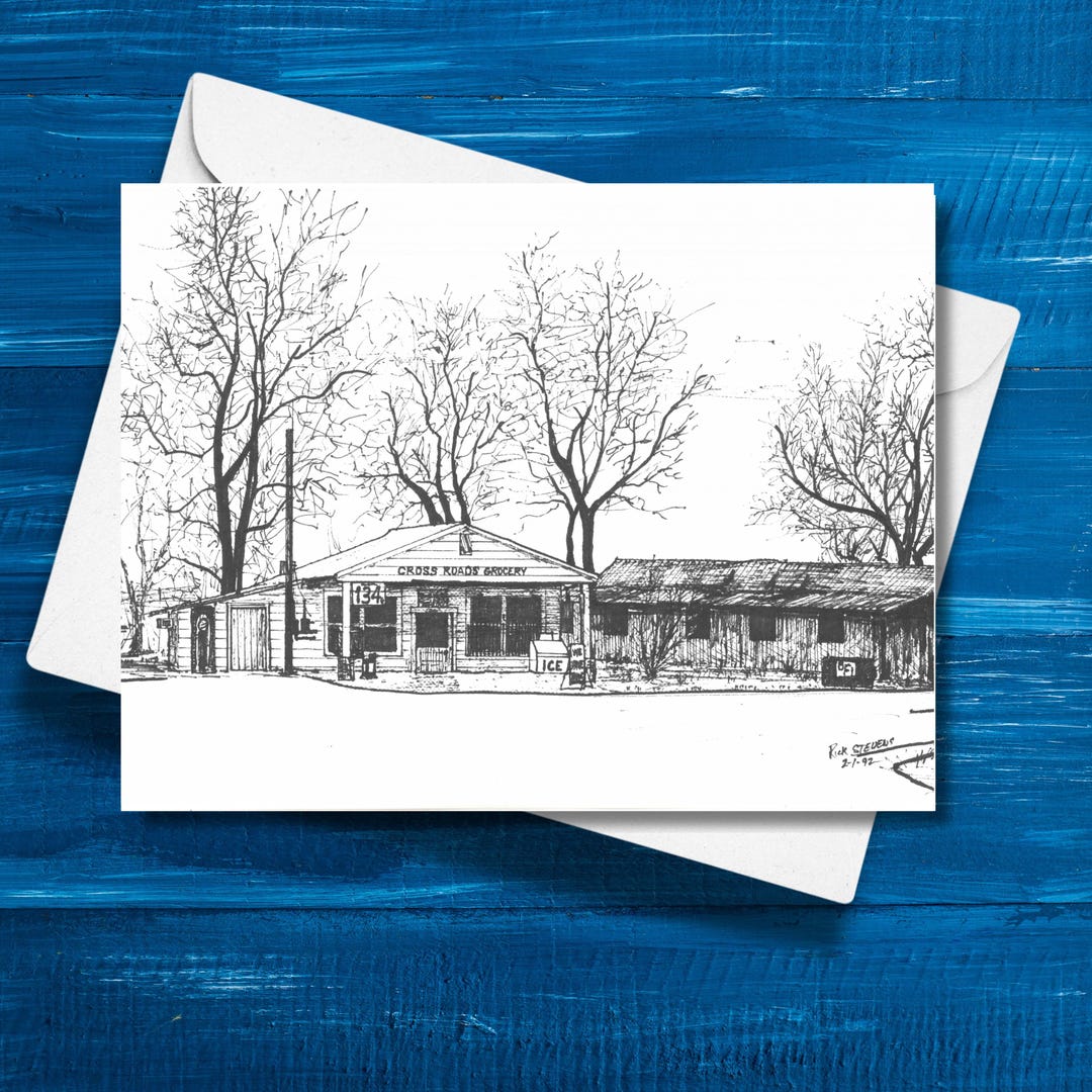 Country Roadside Store Blank Note Cards With Envelopes, Stationary ...