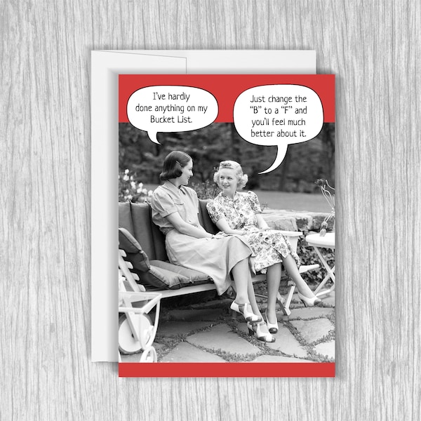 Bucket List Birthday Card - Etsy