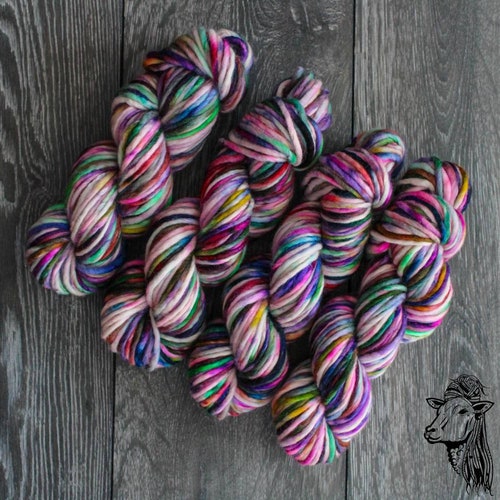 Rainbow Super Chunky Yarn Bundle | Etsy