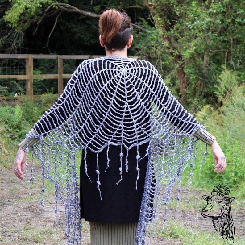 THE Cobweb Shawl Crochet Pattern Halloween - Etsy