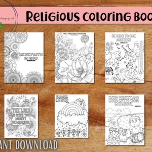 Bible Verse Coloring Book Pages | for Adults, Kids | Bible Study Gifts ...