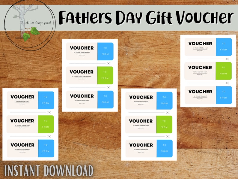Father's Day Gift Vouchers| Coupon Book for Father’s Day| Dad Gift ...