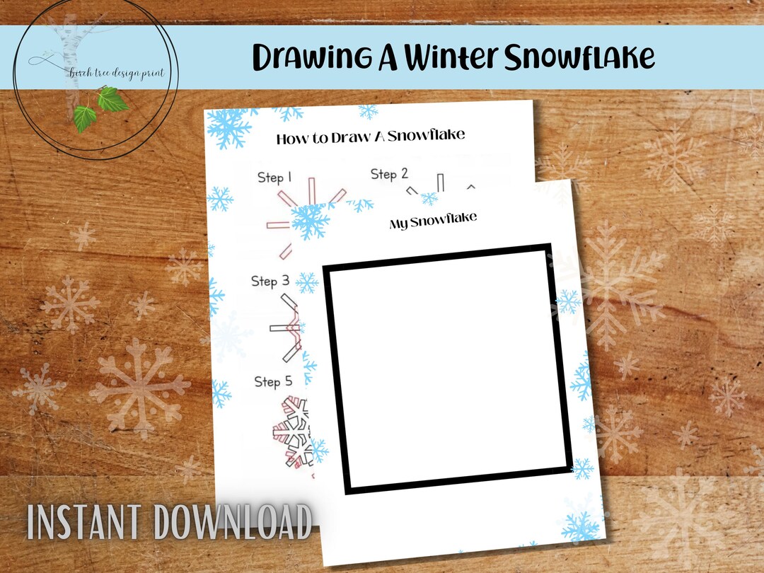 How to Draw Snowflakes | Step by Step Art Project to Creating ...