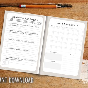 IEP Planner and Schedule Bundle - Individualized Educational Plan ...