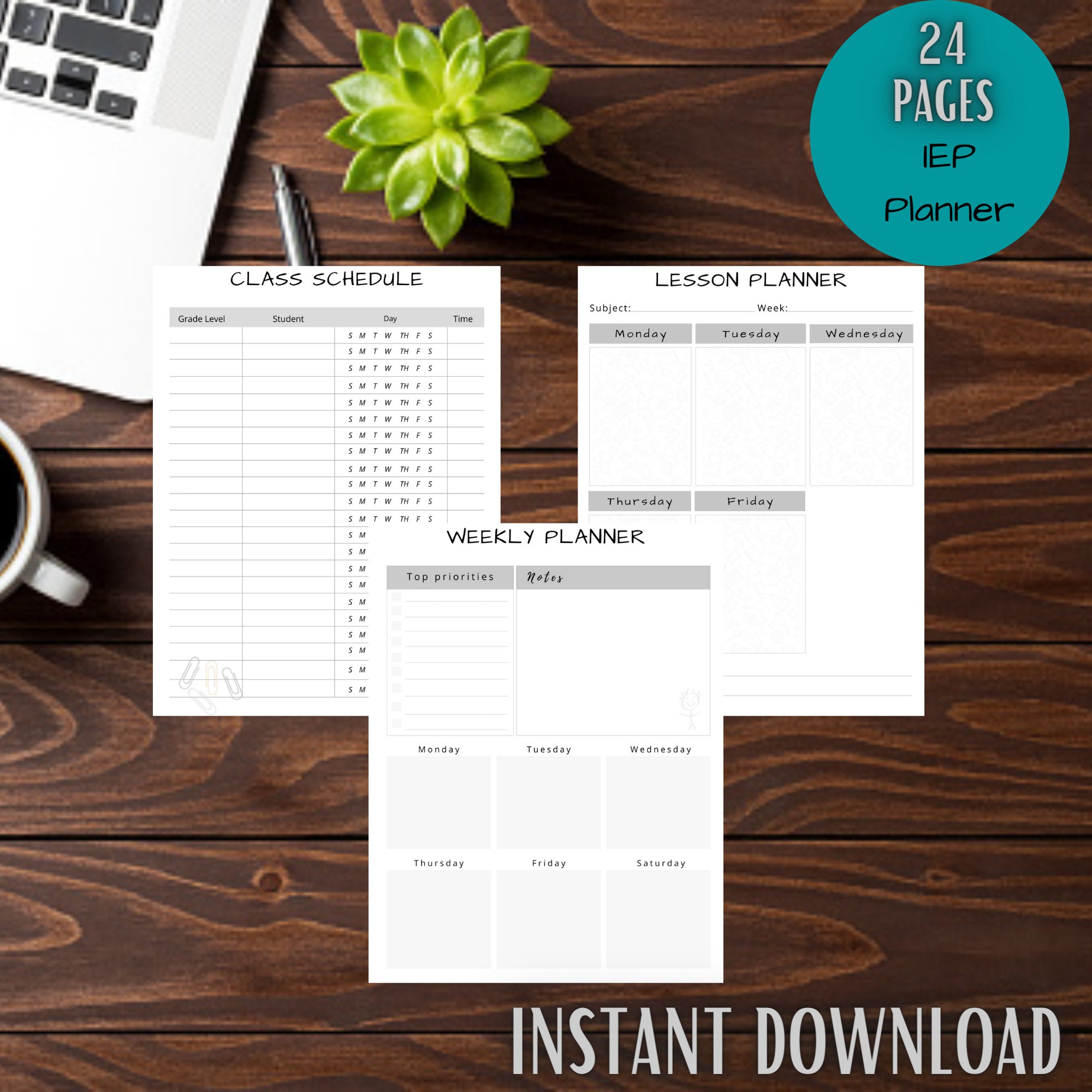IEP Planner and Schedule Bundle - Individualized Educational Plan ...