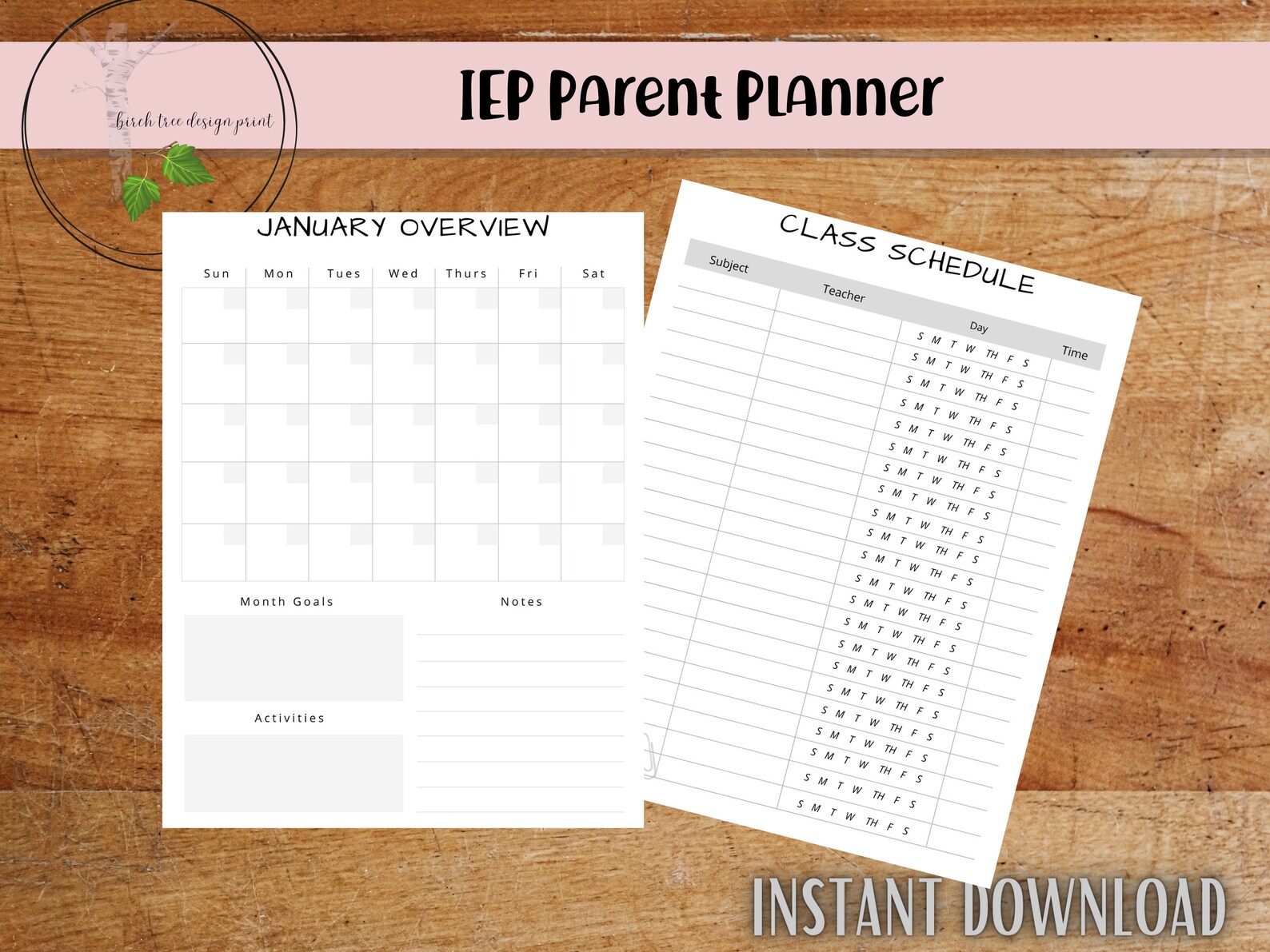 IEP Planner and Schedule Bundle - Individualized Educational Plan ...