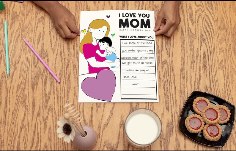 Mother's Day Card| Children's Craft Activity for Mother's Day| Digital ...