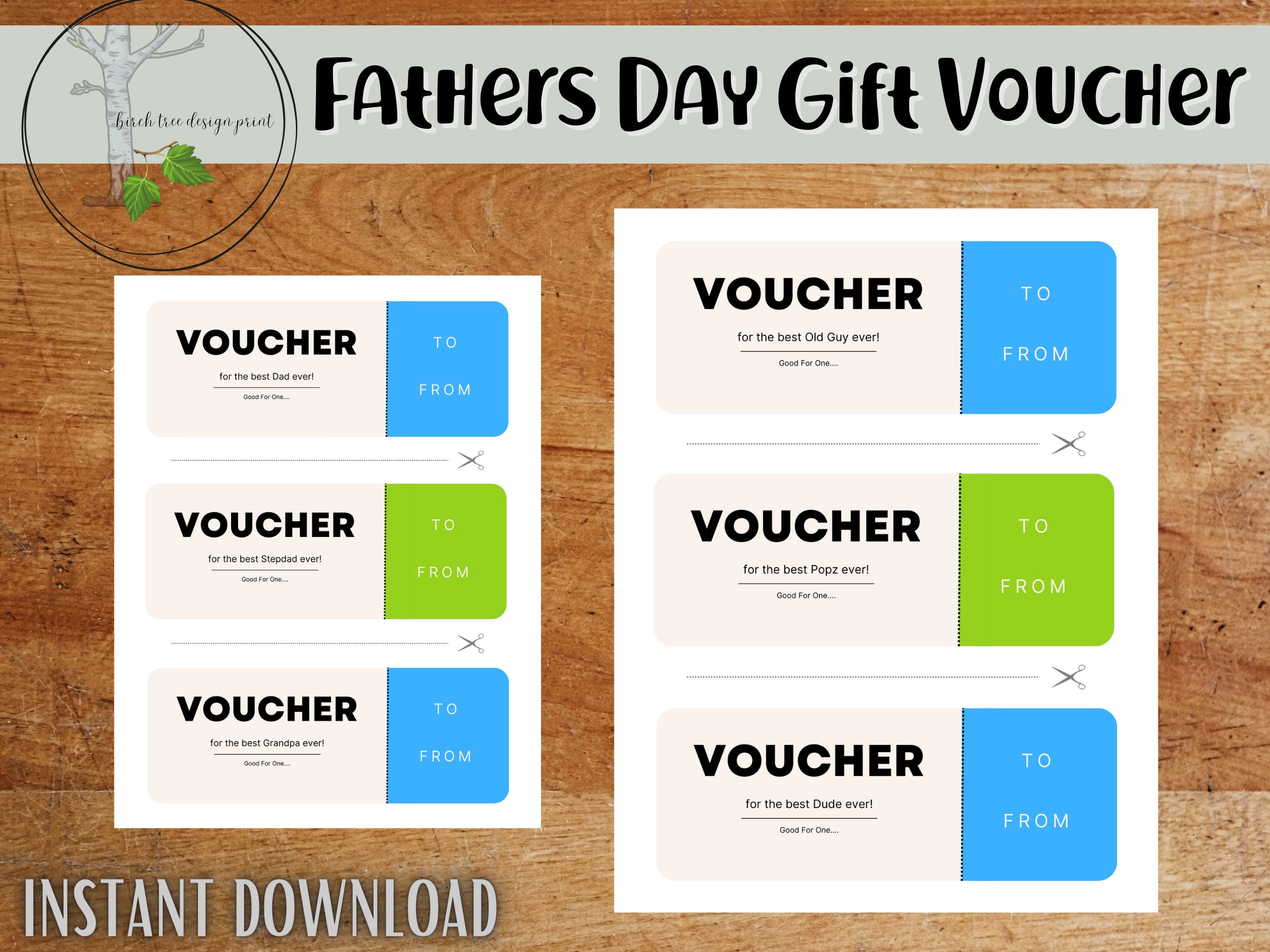 Father's Day Gift Vouchers| Coupon Book for Father’s Day| Dad Gift ...